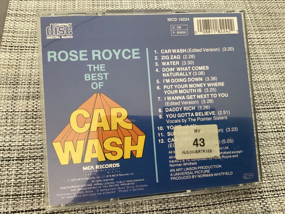 Rose Royce – Best Of Car Wash (Original Soundtrack) (Gebraucht) in ...