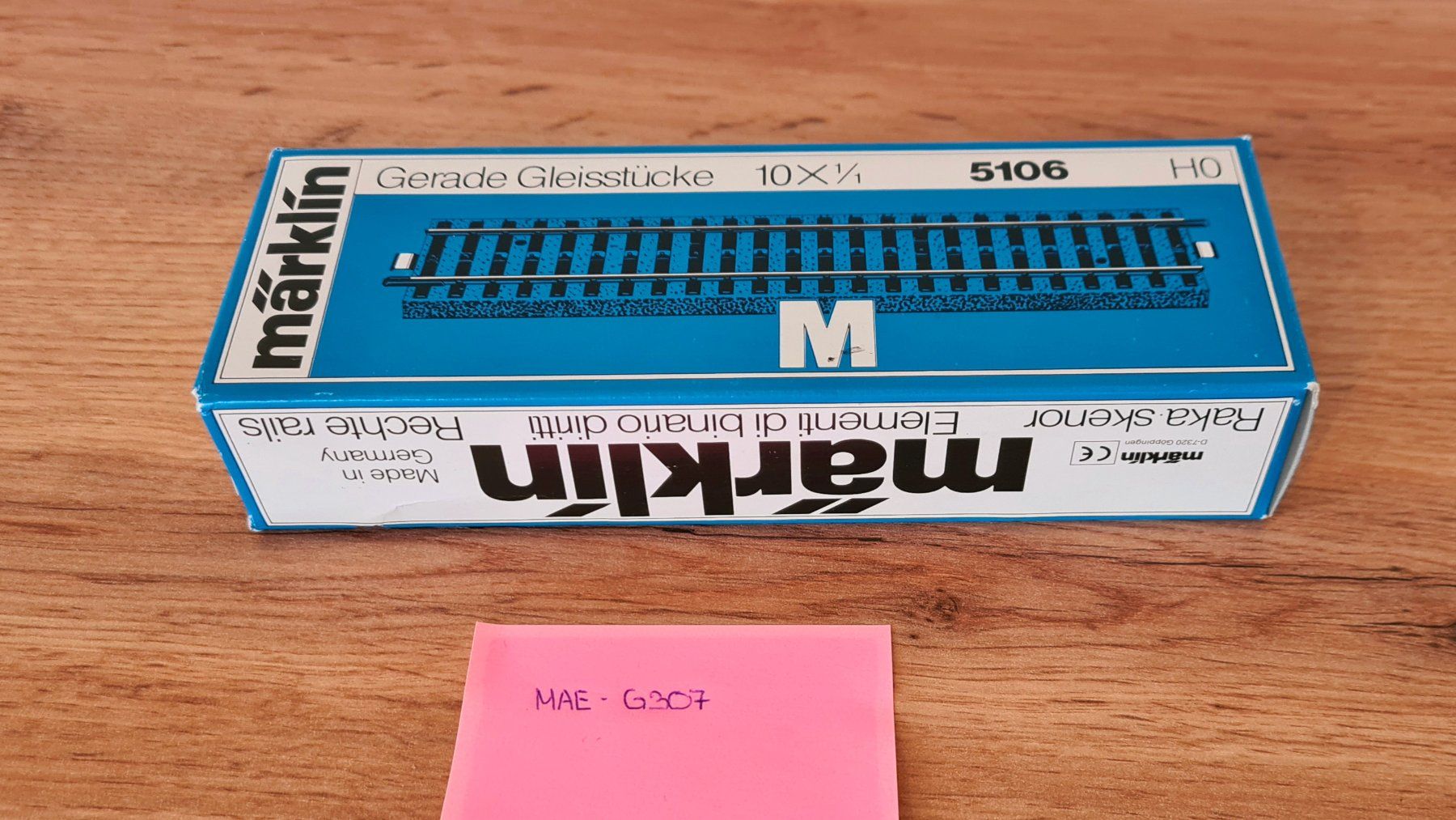 Märklin H0, 10 x Gerades Gleisstück 5106 (MAE-G307) (Gebraucht) in ...