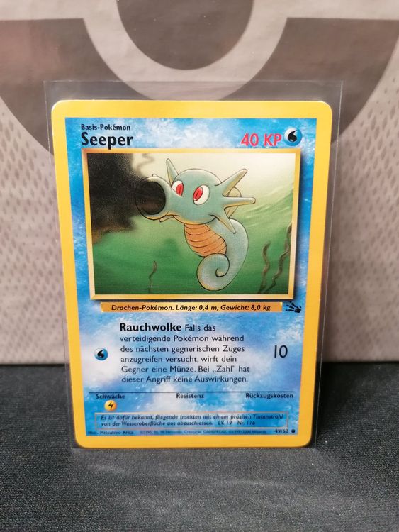 SEEPER FOSSIL 1999 POKEMON KARTE | Kaufen auf Ricardo