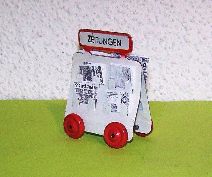 Kibri Spur 0: Zeitungswagen aus Metall, Herstellung um 1955 (Gebraucht) in Brüttisellen für CHF ...