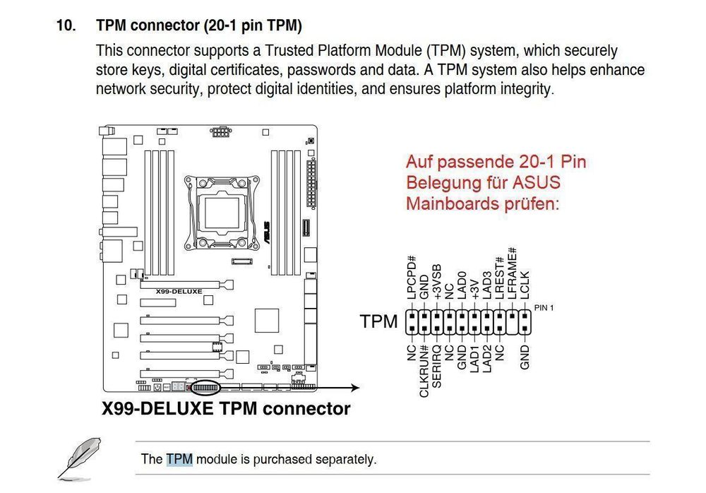 TPM 2.0 für ASUS + Gigabyte Mainboards – Windows 11 Support (Neu und ...