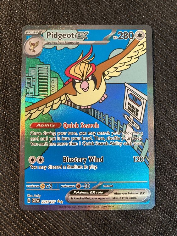 Pokémon Card Pidgeot ex Alt Art OBF ENG (Gebraucht) in Solduno für CHF ...