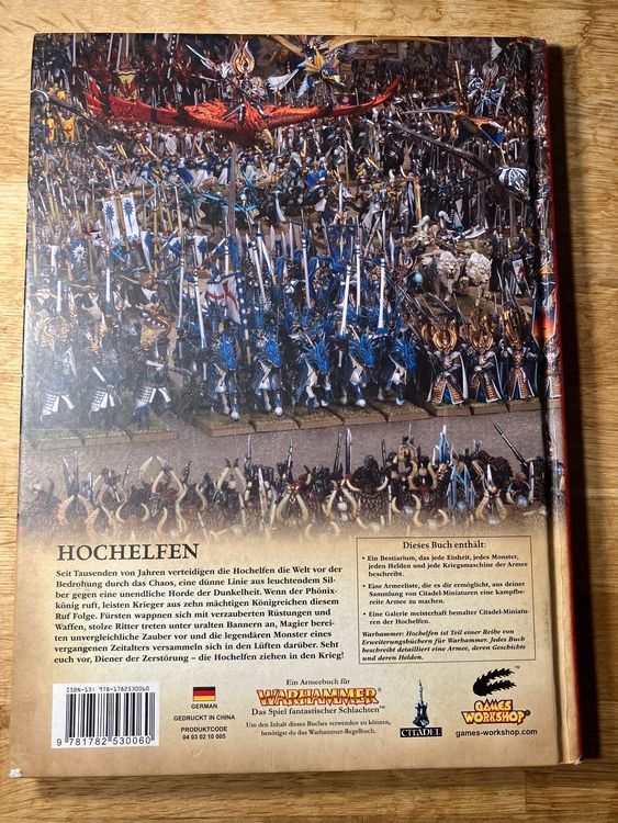 WARHAMMER Fantasy Hochelfen Armeebuch 8. Edition *RAR* (Gebraucht) in ...