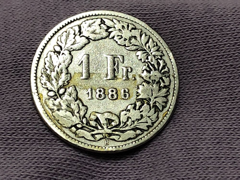 Schweiz 1 Franken 1886 Silber Rar (Gebraucht) in Flumenthal für CHF 8 – mit Lieferung auf ...