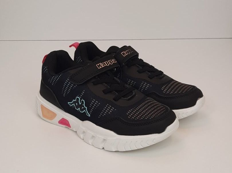 KAPPA LOGO WAMBY Kinder Sneaker schwarz Klett Gr. 34 | Kaufen auf Ricardo