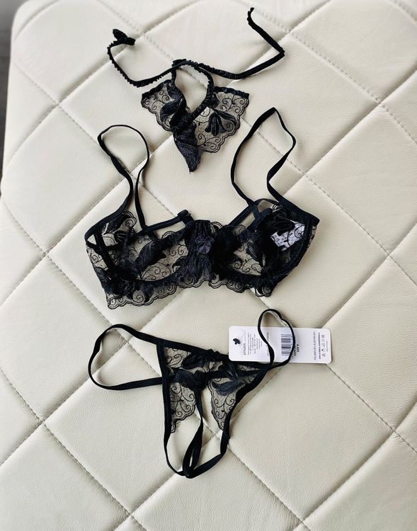 Sexy BH Set in Schwarz - 75C/80B, L (Neu und originalverpackt) in ...
