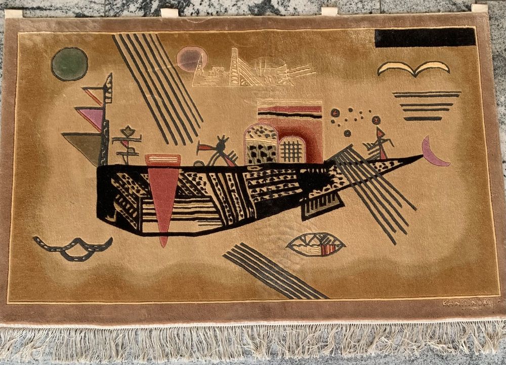 Wassily Kandinsky (1866-1944) grosses Wandteppich (Gebraucht) in Root für CHF 79 – mit Lieferung ...