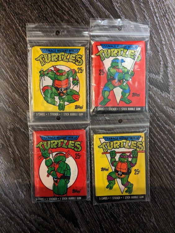 Ninja Turtles 1991-1992 Color Trading Cards + Stickers + Gum | Kaufen ...