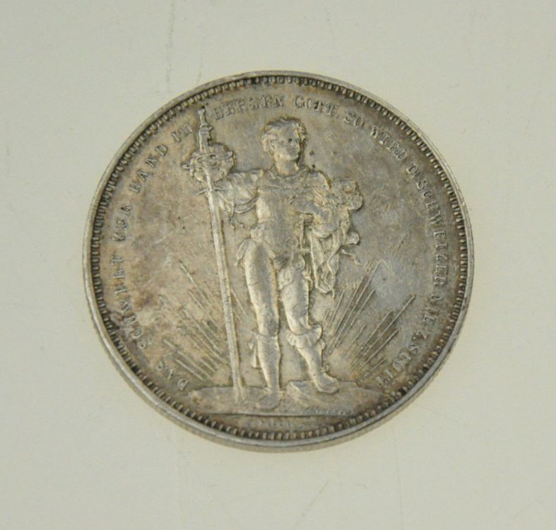 5 Franken Schützentaler Schweiz Basel 1879, Silbermünze (Gebraucht) in Wettingen für CHF 56 ...