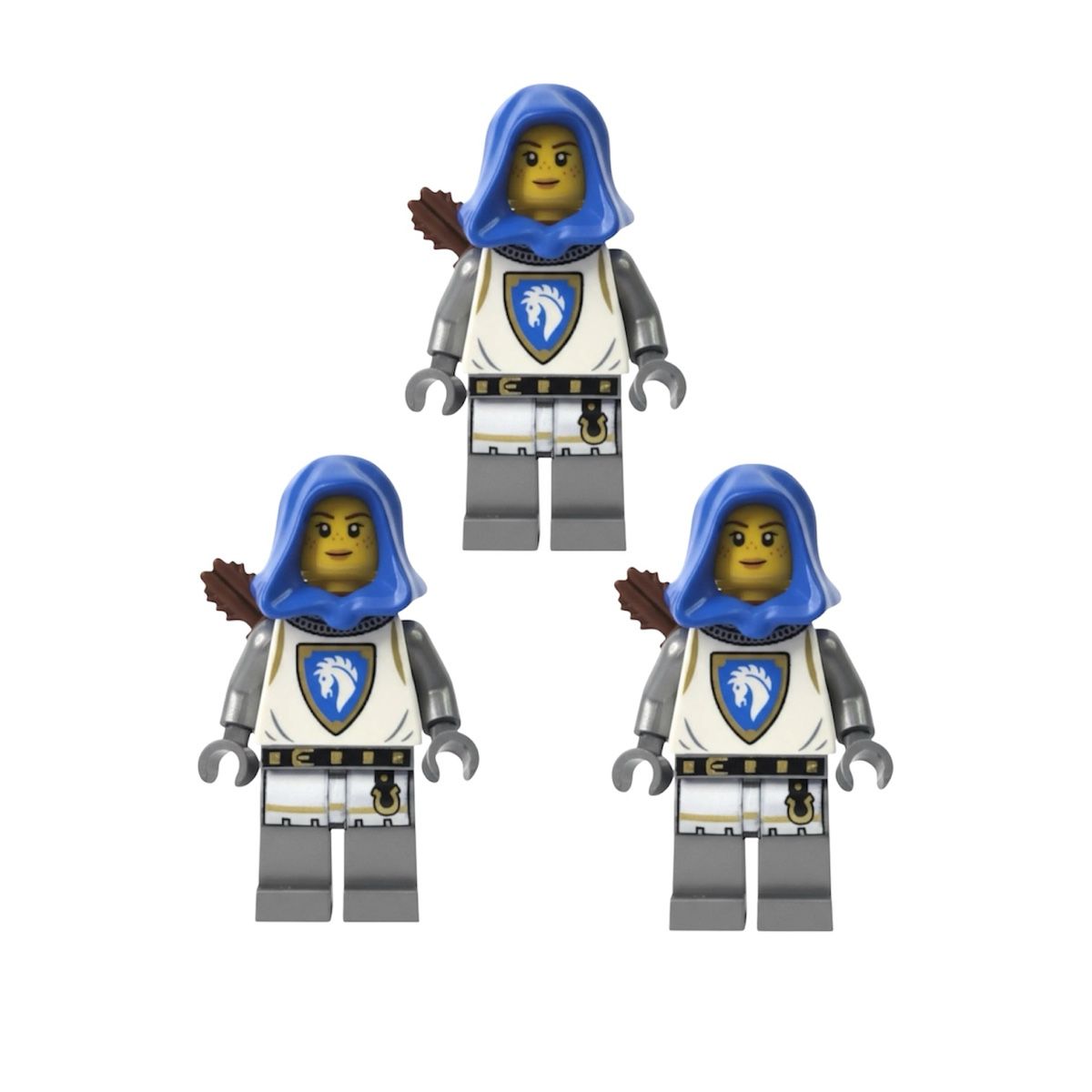 3x cas595 Horse Knight Archer Castle LEGO (NEU) (Neu (gemäss ...