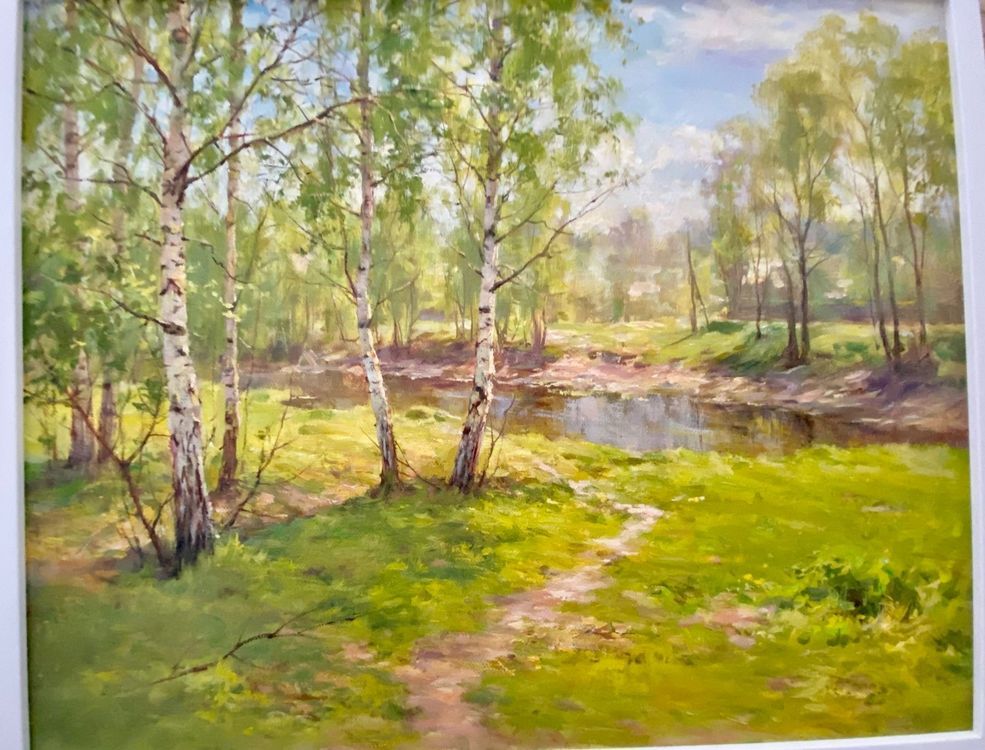 Ölgemälde Birkenwald, Russland (Gebraucht) in Triesen für CHF 370 – mit Lieferung auf Ricardo kaufen