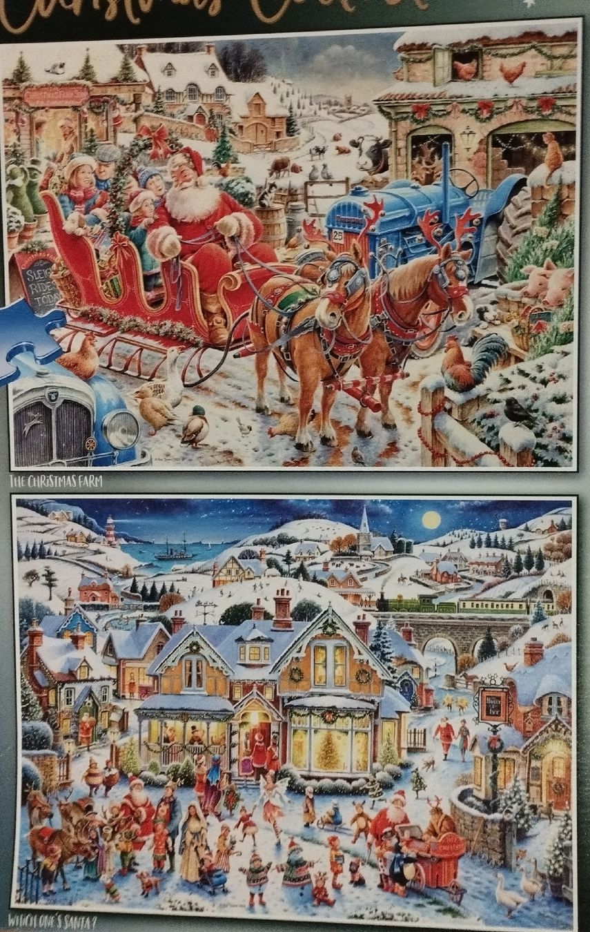 4x500 Puzzle RV, Weihnachten, Christmas, Santa Claus 🎄🎅 (Gebraucht) in ...