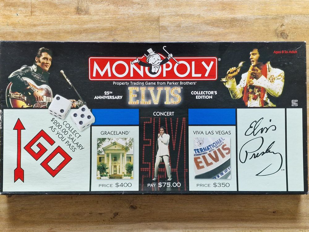 Elvis Presley Monopoly 25th Jubiläum, Collector's Edition (Gebraucht ...