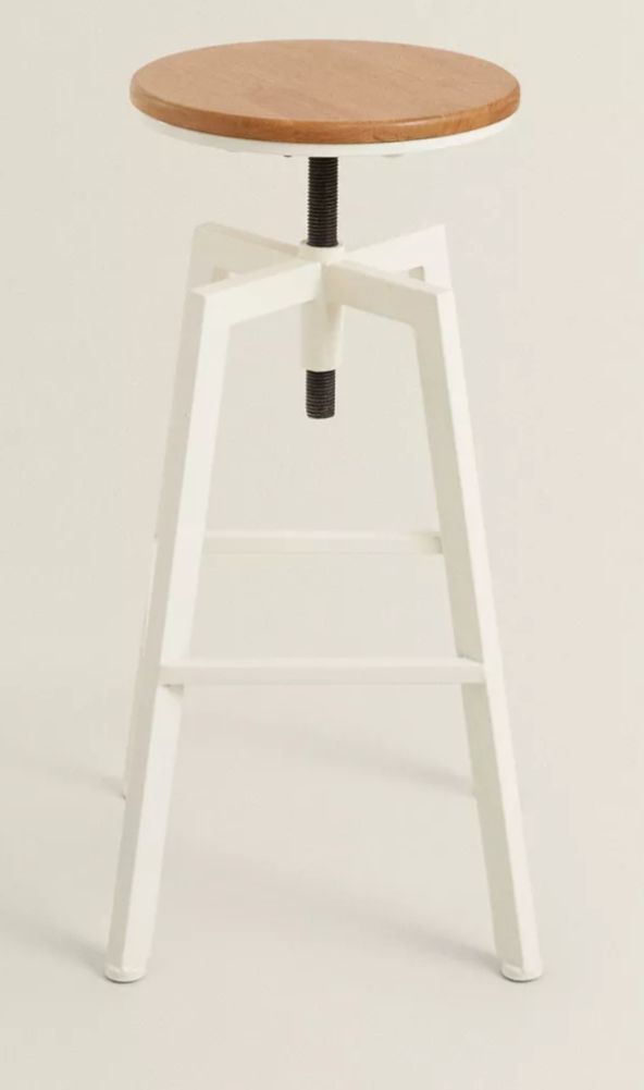 Drehbarer Barhocker aus Metal und Holz von ZARA HOME (Neu und ...