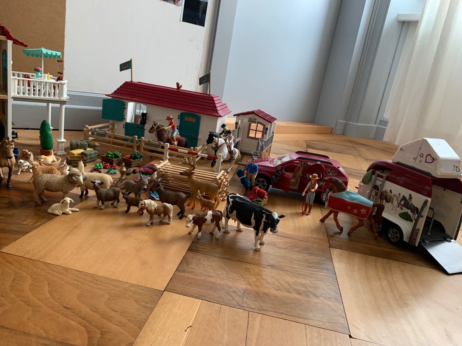 Schleich Pferdehof mit viel Zubehör, Top Zustand! (Gebraucht) in Wald ...