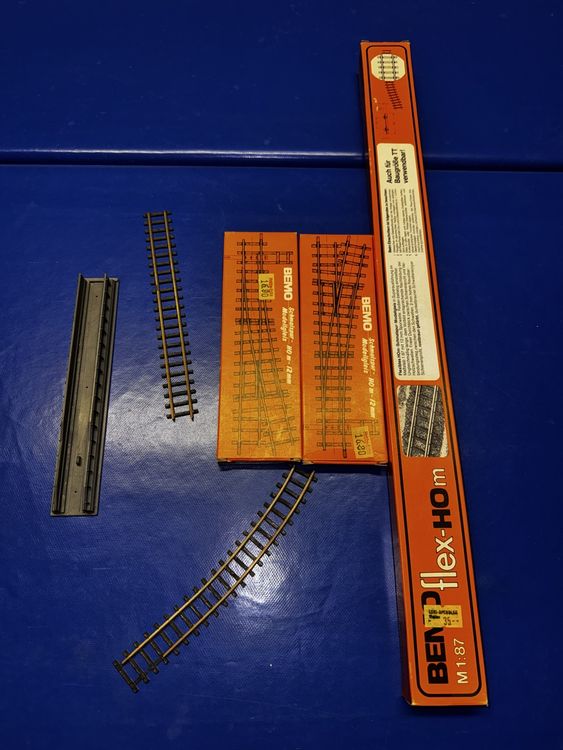 10x Bemo Flexgleis und 2x Weichen neuwertig | Kaufen auf Ricardo