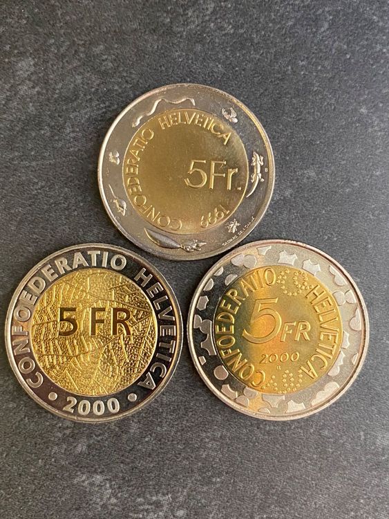 Highlight Lot 5 Franken Gedenkmünzen 1999/2000/2000 | Kaufen auf Ricardo