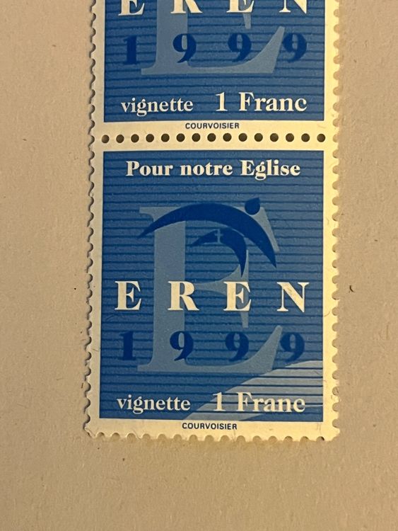 Timbres Eren 1fr - 2 bandes de 5 (D'occasion) à Renan BE pour CHF 5 ...