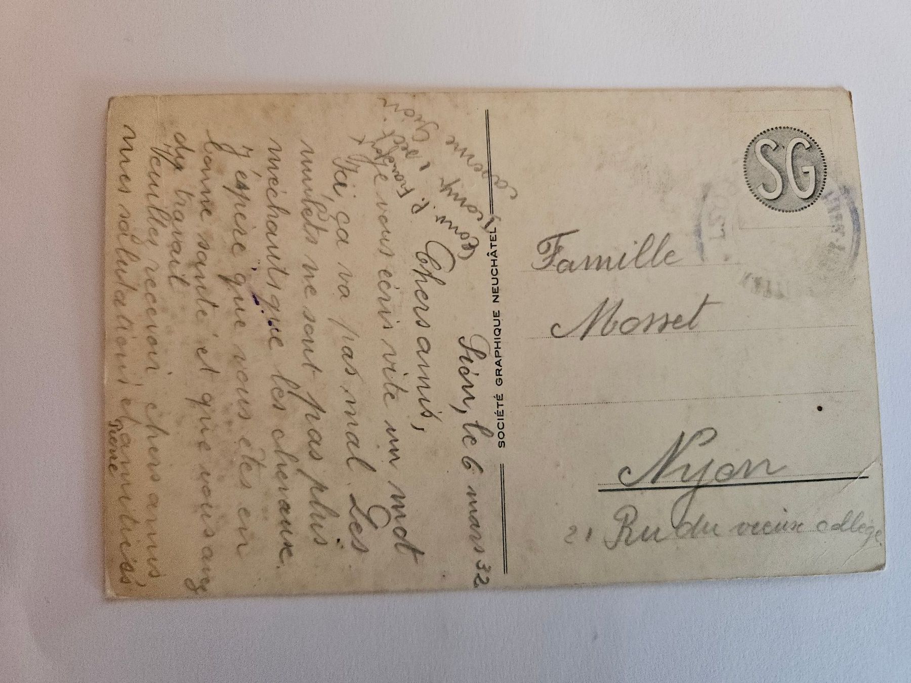 Carte Postale Ancienne Sion Valère et Tourbillon, (D'occasion) à St ...