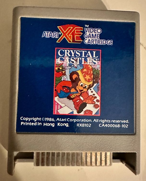 Atari XE Crystal Castles Spielmodul Modul Cartridge (Gebraucht) in ...