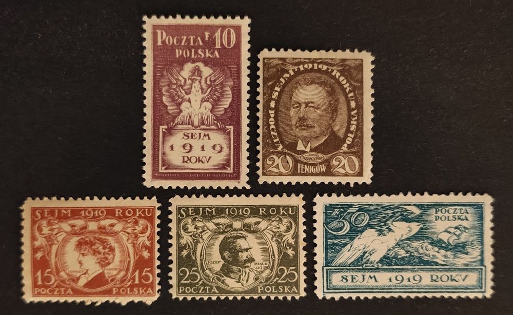 Polen 1919, National Assembly, LoT (*) (Gebraucht) in für CHF 1.3 – mit ...