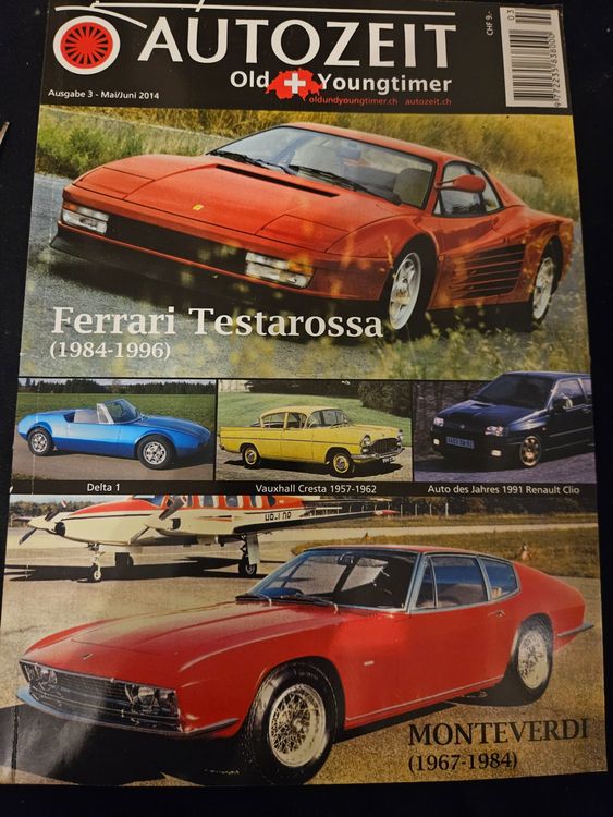 Autozeit 3/14 Ferrari 512 Monteverdi Clio Vauxhall Cresta xx (Gebraucht ...