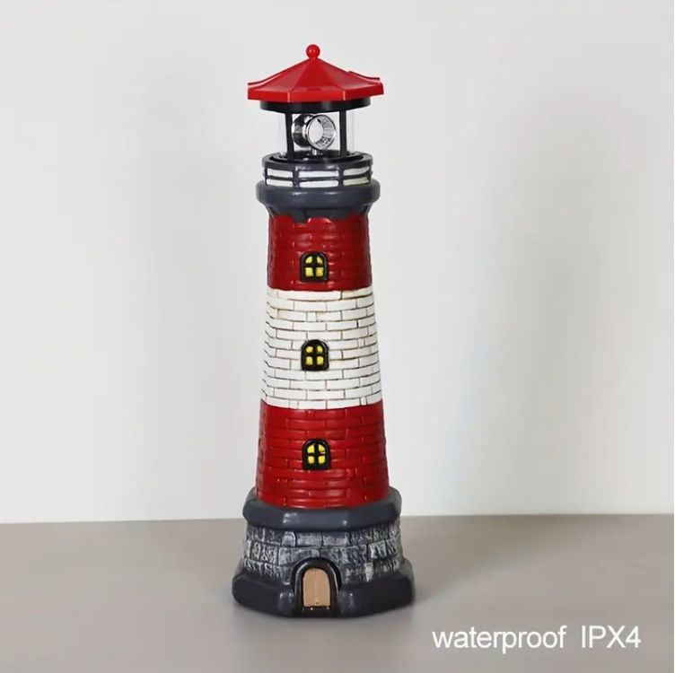 Solarbetriebene rote Leuchtturm-Gartenleuchte (Neu und originalverpackt) in Wagenhausen für CHF ...