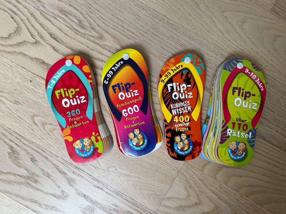 4 Flip-Quiz mit Fragen und Rätsel (Gebraucht) in Münchenbuchsee für CHF ...