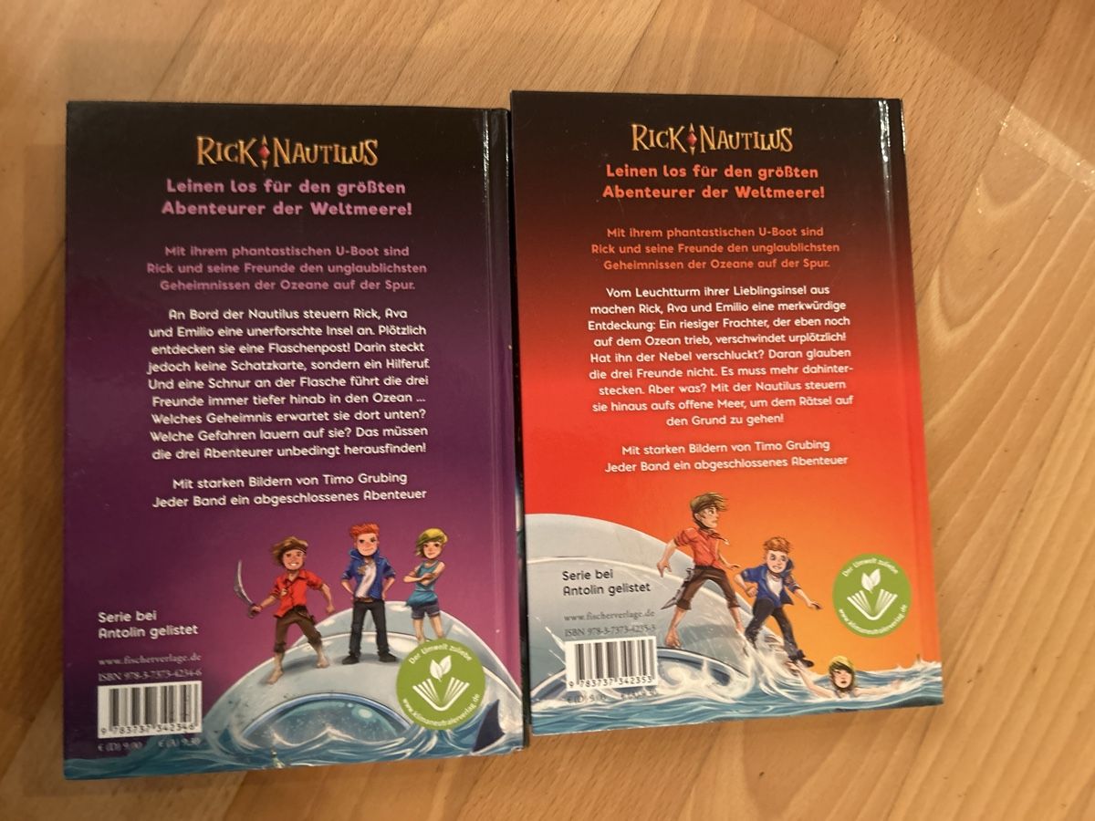 Rick Nautilus Bücher 1+2, Abenteuer für junge Leser! (Neu (gemäss ...