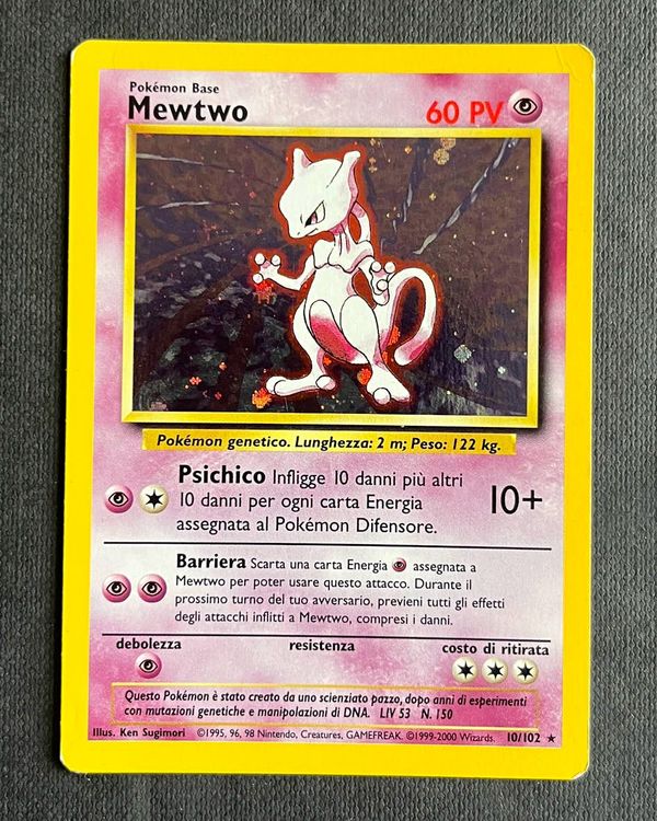 Mewtwo 10/102 Base set ITA | Kaufen auf Ricardo