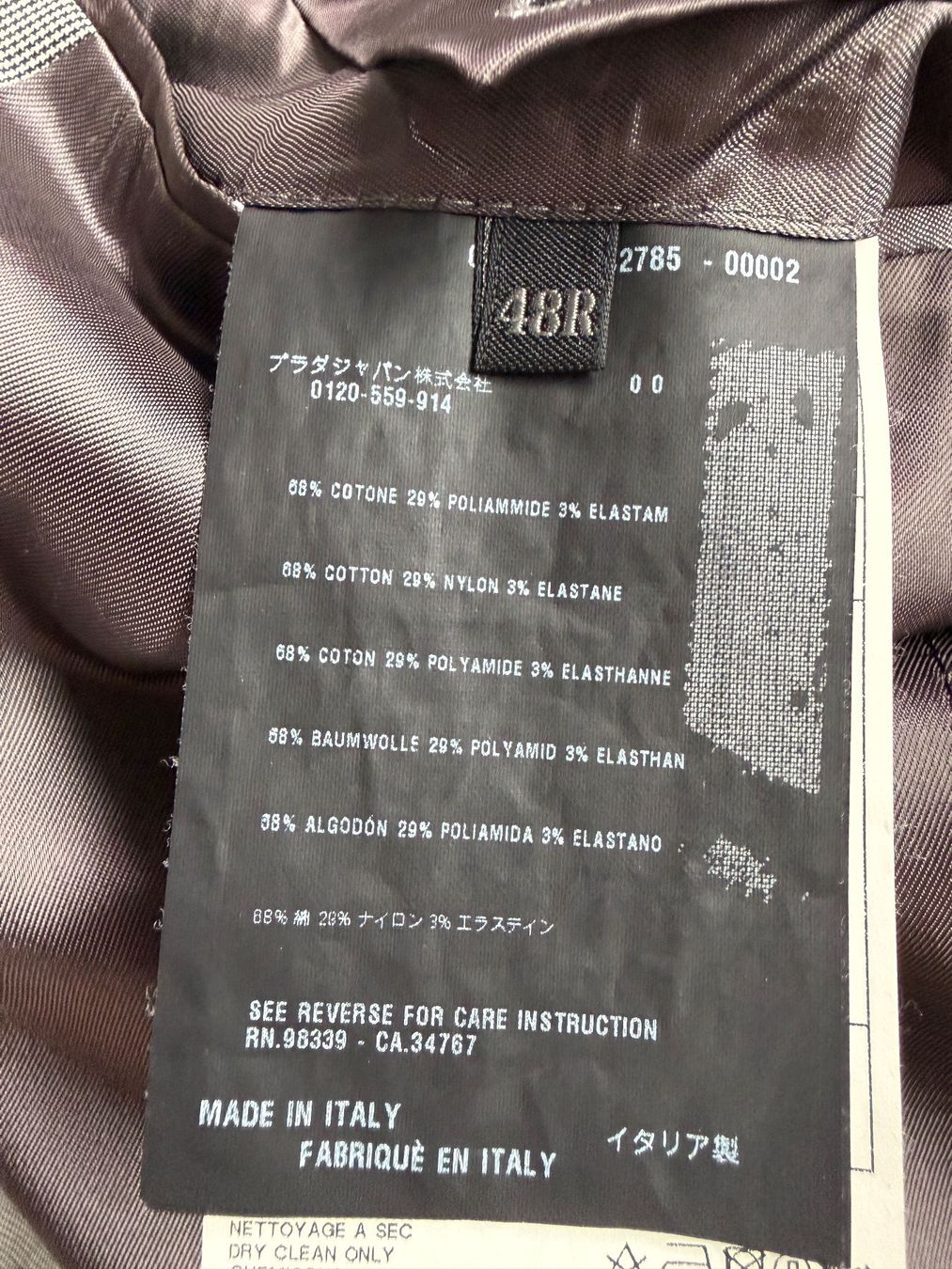 Blazer Prada léger gris clair (D'occasion) à Gockhausen pour CHF 75 ...