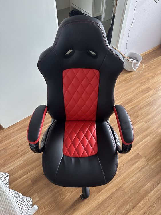 Schne Gaming Stuhl Nibe Schwarz Rot Fotos