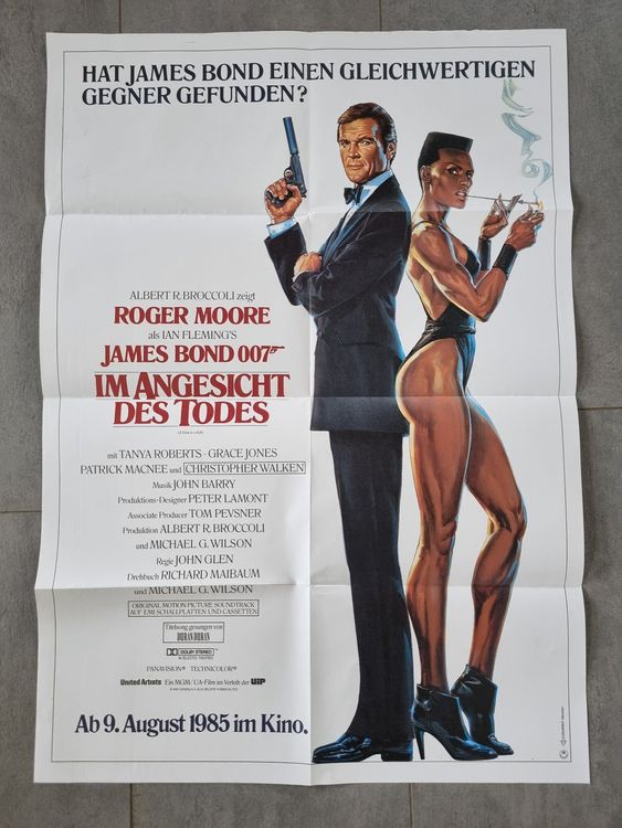 Filmposter *Im Angesicht des Todes* James Bond, von 1985 | Kaufen auf Ricardo