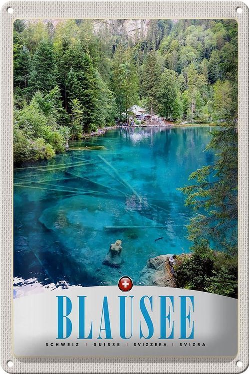 Blechschild-BLAUSEE-NATUR WALD GEBIRGE (Neu und originalverpackt) in Rupperswil für CHF 16.95 ...