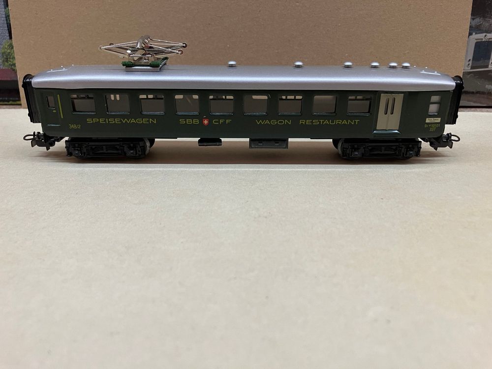 Märklin 348/2-4016 Leichtschnellzug-Speisewagen grün, SBB (Gebraucht) in Neuendorf für CHF 67 ...