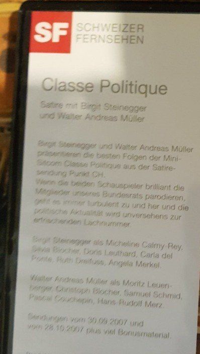 Classe Politique DVD (mit WAM & Brigit Steinegger) (Neu (gemäss ...