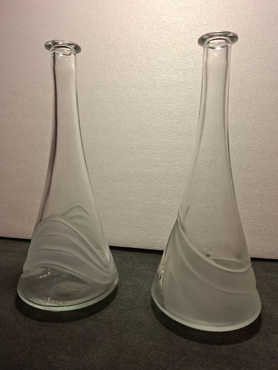 2xPACO Decanter/ Vasen 70er von O.Frey +Cie S.A. Berne 0,75l (Gebraucht ...