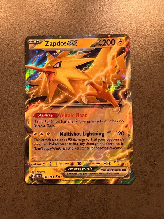 Pokemon 151 EN - Zapdos ex 145 / 165 (Neu (gemäss Beschreibung)) in ...