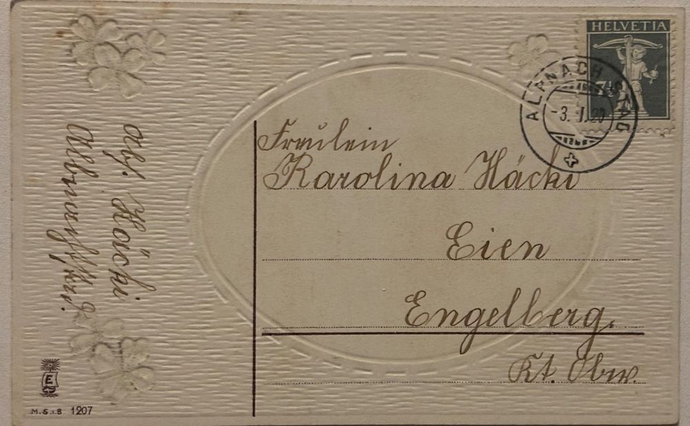 Neujahr, Jugendstil, Vollstempel Alpnach Stad (Gebraucht) in Frauenfeld ...