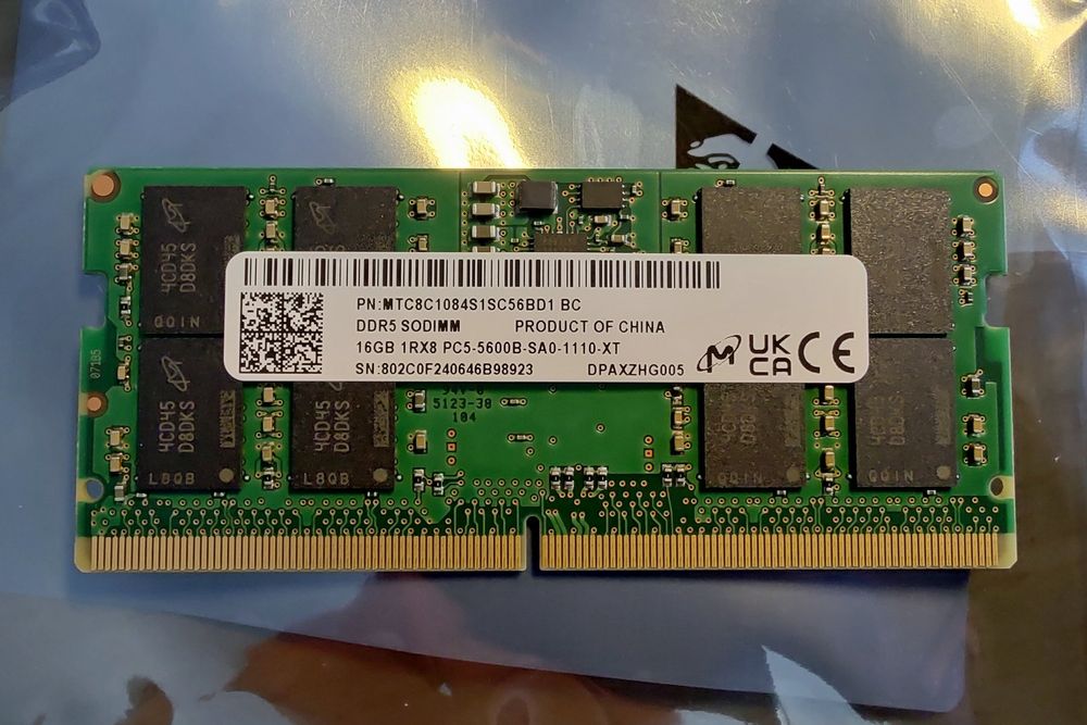 DDR5 SO-DIMM 16GB Micron (Gebraucht) in Münsingen für CHF 25 – mit ...