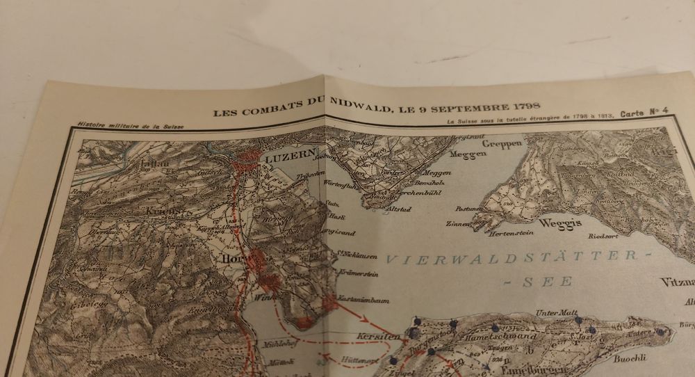 Carte ancienne Nidwald Lucerne 1798 (D'occasion) à Prilly pour CHF 6 ...