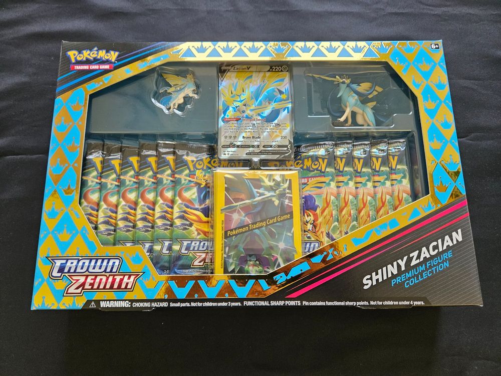 Pokémon Crown Zenith Shiny Zacian Premium Collection (EN) (Neu und ...