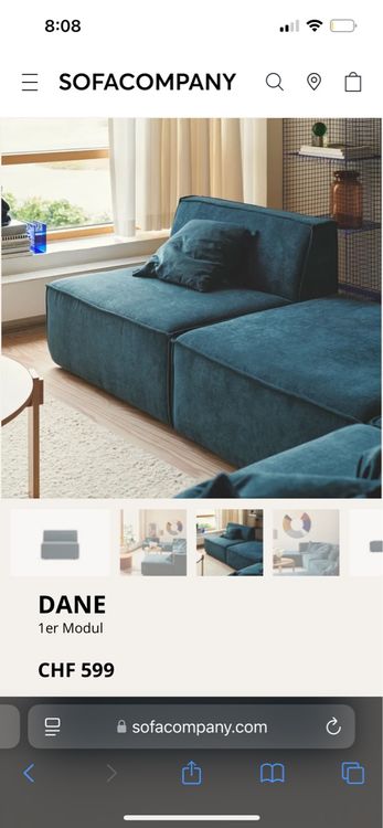 SofaCompany Dane Modular Sofa (Gebraucht) in Zürich für CHF 1300 – nur Abholung auf Ricardo kaufen