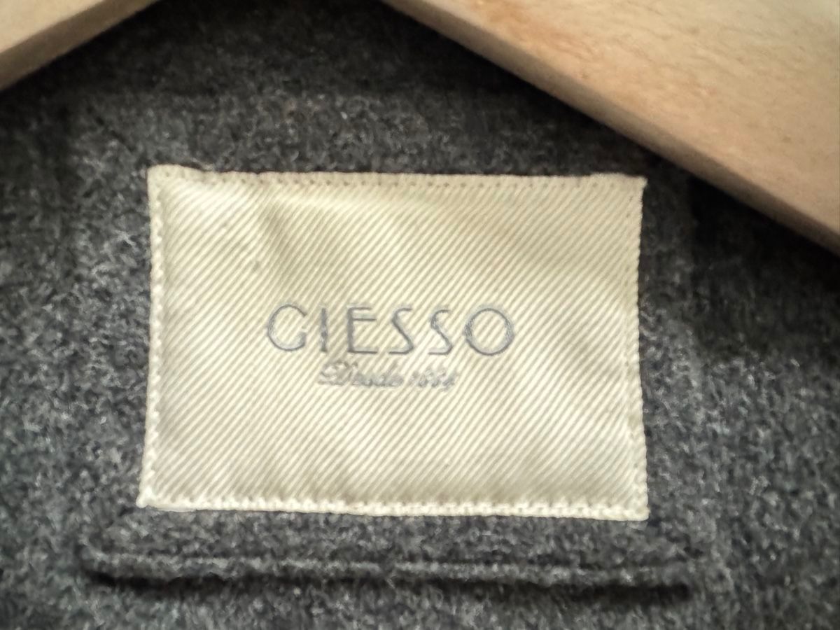 Manteau laine et cachemire gris, GIESSO taille S/M (D'occasion) à ...