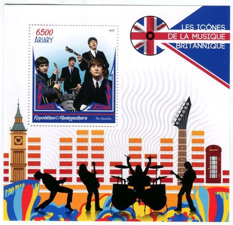 Block "The Beatles". Madagaskar. | Kaufen auf Ricardo