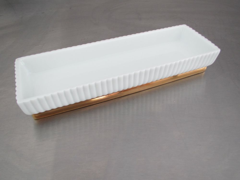 Estée Lauder Porzellan Schale weiss gold 2006 Rarität (Neu (gemäss ...