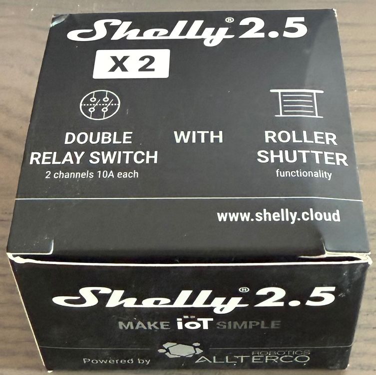 Shelly 2.5 – Module relais WiFi 2 canaux + comptage x 2 (Neu und ...