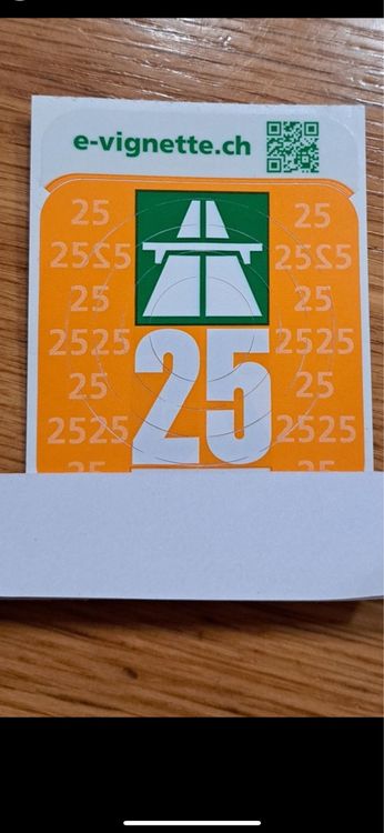 Vignette 2025 (Neu und originalverpackt) in Wangen b. Olten für CHF 37 – mit Lieferung auf ...