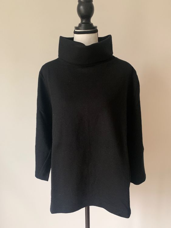 COS Rollkragenpullover Gr. S schwarz mit Wolle, oversize | Kaufen auf ...