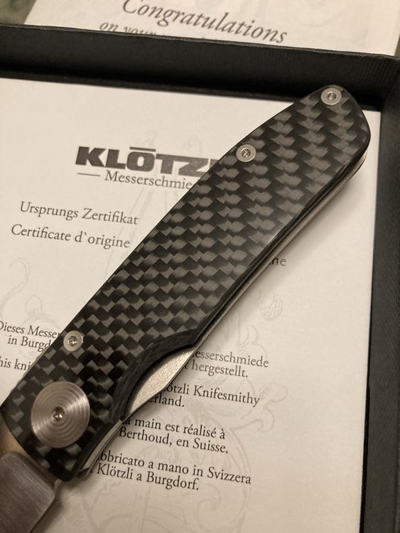 Klötzli Swiss Hand Made Messer ACC M1 (Neu (gemäss Beschreibung)) in ...